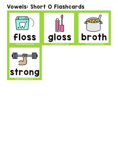 Short O Words - Superstar Worksheets