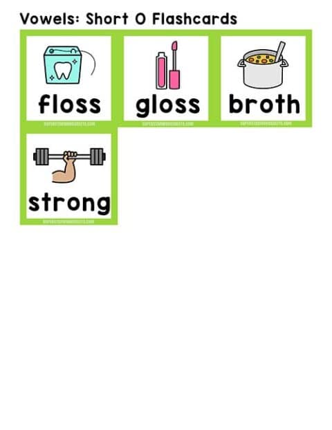 Short O Words - Superstar Worksheets