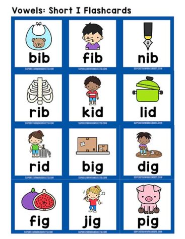 Short I Words - Superstar Worksheets