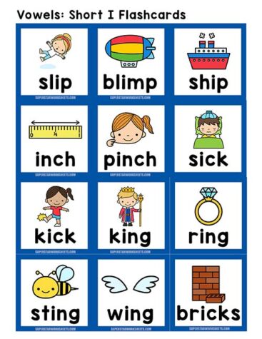 Short I Words - Superstar Worksheets