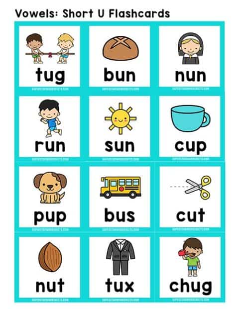 Short U Words - Superstar Worksheets