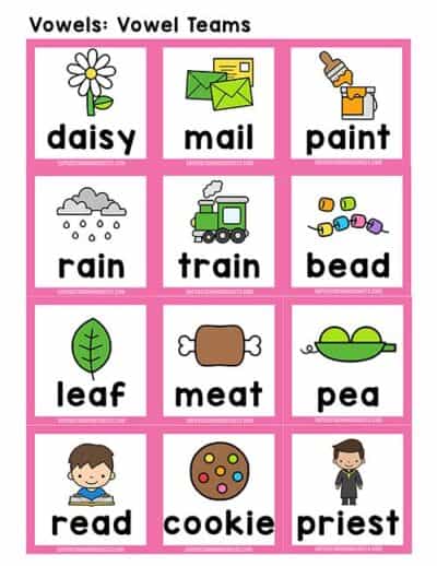 Vowel Teams - Superstar Worksheets