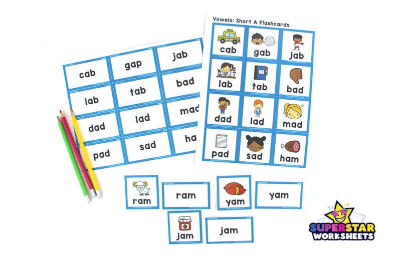 Short A Words - Superstar Worksheets