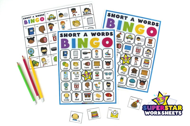 Short A Words - Superstar Worksheets