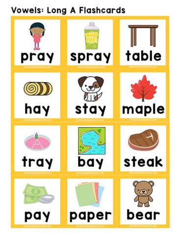 Long A Words - Superstar Worksheets