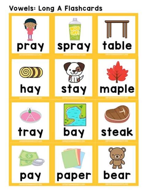 Long A Words - Superstar Worksheets