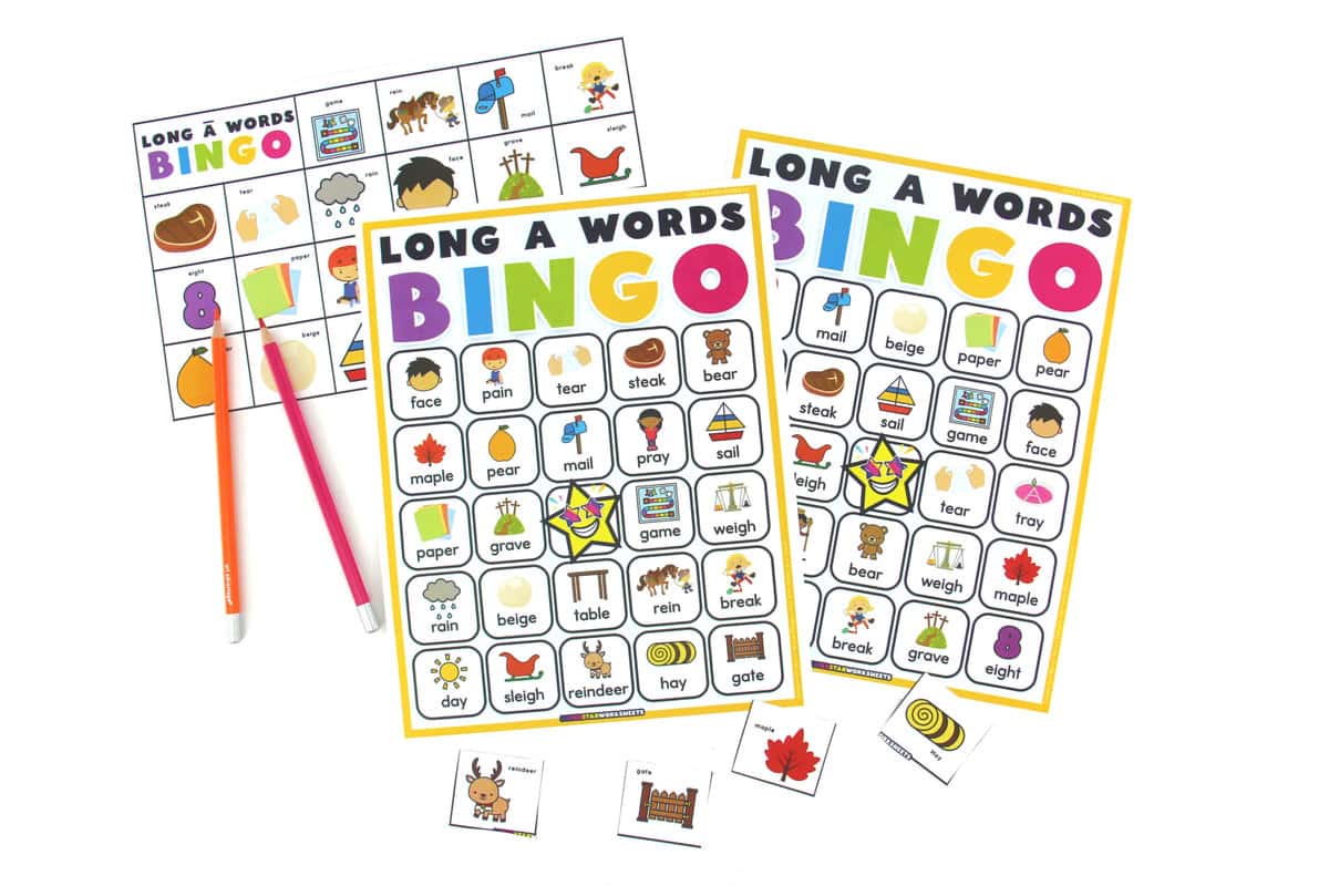 Long A Words - Superstar Worksheets