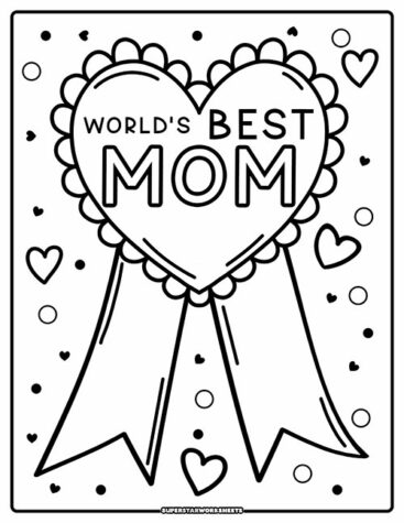 Mother's Day Coloring Pages (Free Printables) - Superstar Worksheets