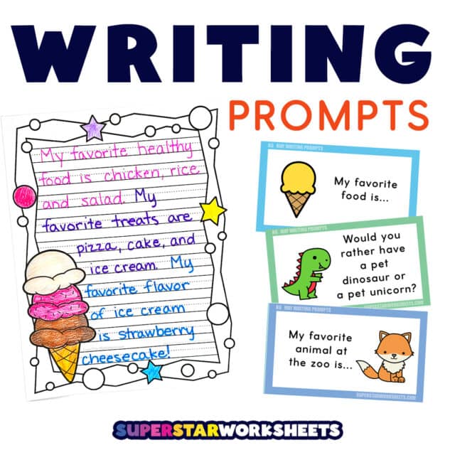 Writing Prompts - Superstar Worksheets