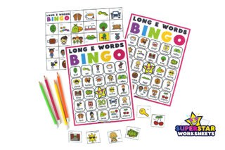 Long E Words - Superstar Worksheets