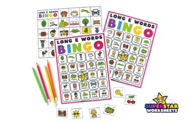 Long E Words - Superstar Worksheets
