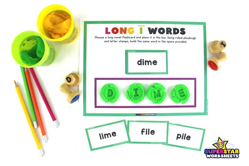 Long I Words - Superstar Worksheets