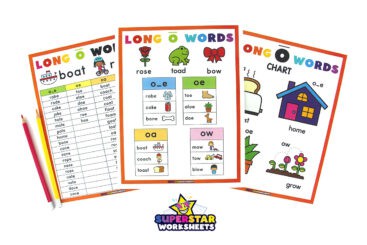 Long O Words - Superstar Worksheets