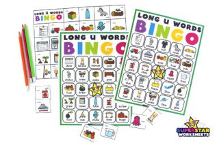 Long U Words - Superstar Worksheets