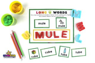 Long U Words - Superstar Worksheets