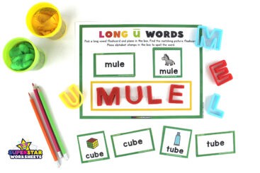 Long U Words - Superstar Worksheets