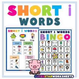 Short I Words - Superstar Worksheets