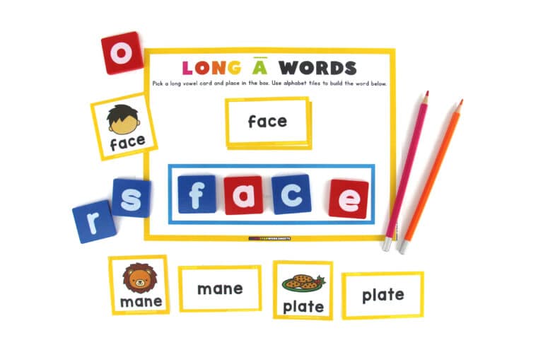 Long A Words - Superstar Worksheets