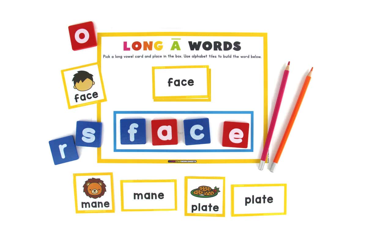 Long A Words - Superstar Worksheets