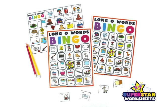 Long O Words - Superstar Worksheets
