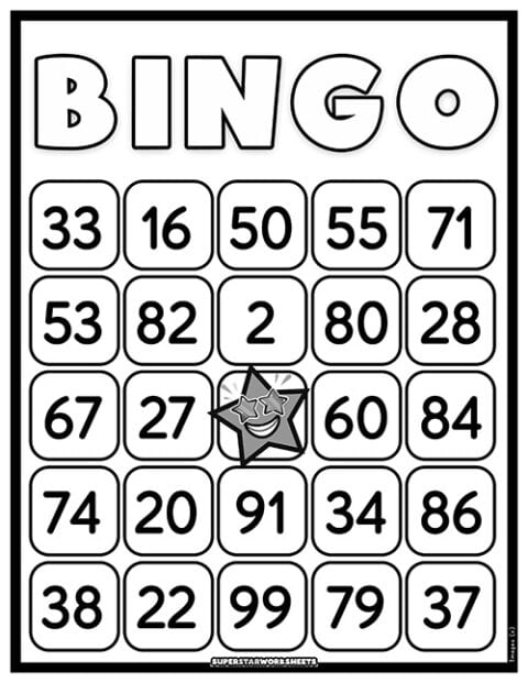 BINGO Boards - Superstar Worksheets