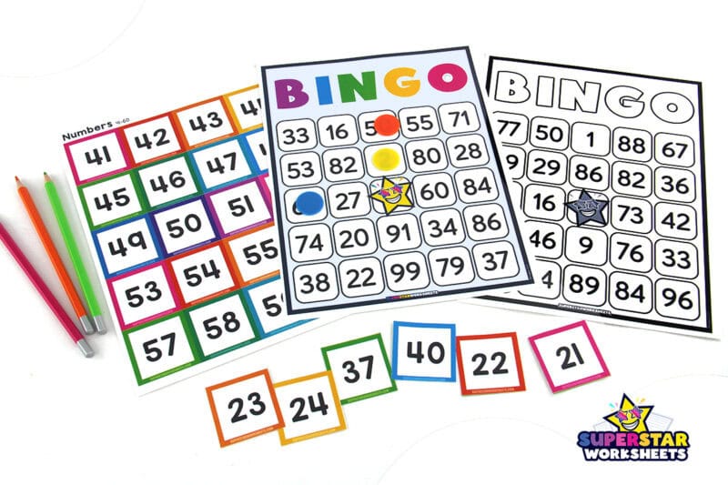 BINGO Boards - Superstar Worksheets