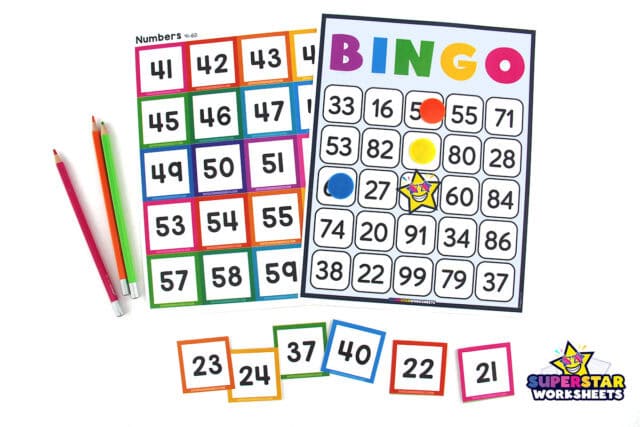 BINGO Boards - Superstar Worksheets
