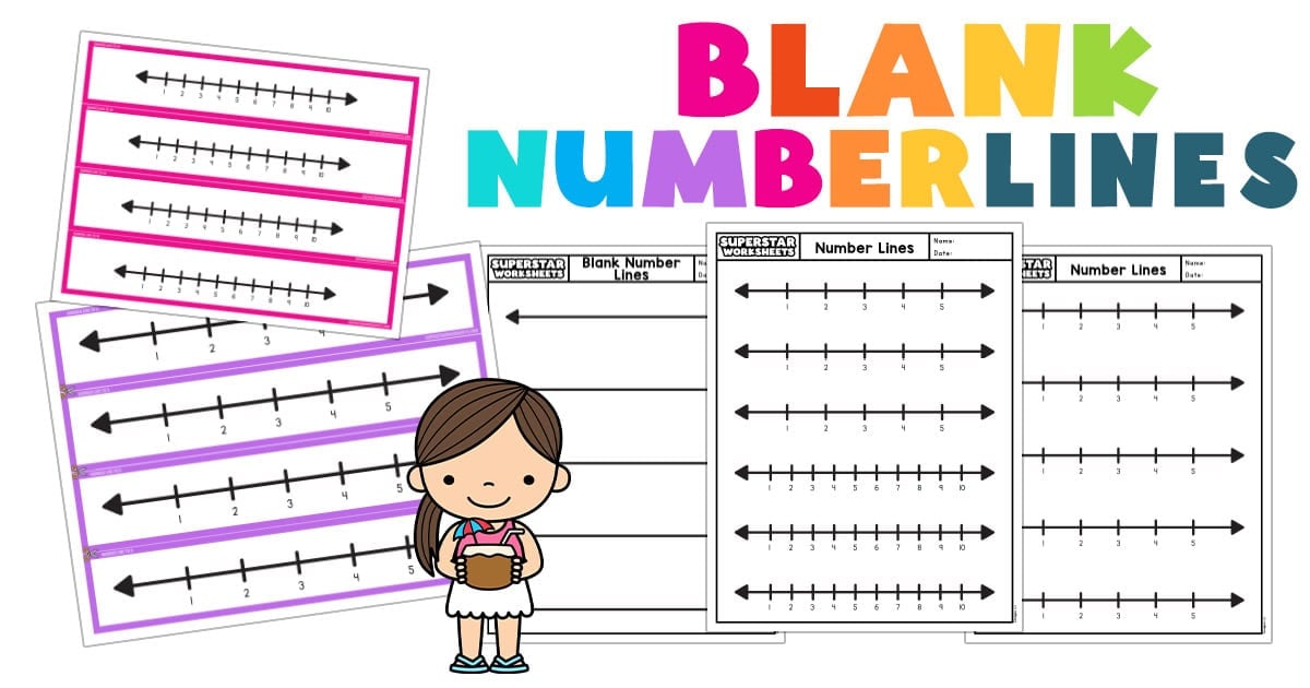 Blank Number Lines - Superstar Worksheets