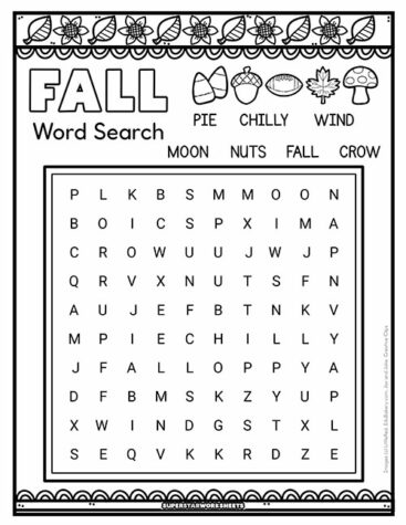 Fall Word Search Puzzles - Superstar Worksheets