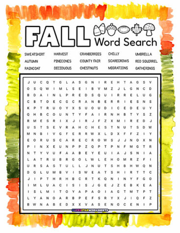 Fall Word Search Puzzles - Superstar Worksheets