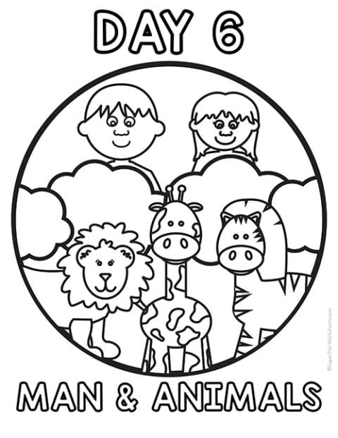 Creation Coloring Pages (Free Printables) - Superstar Worksheets