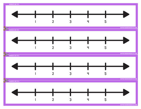 Blank Number Lines (Free Printables) - Superstar Worksheets