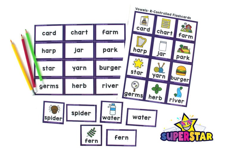 R Controlled Vowels - Superstar Worksheets