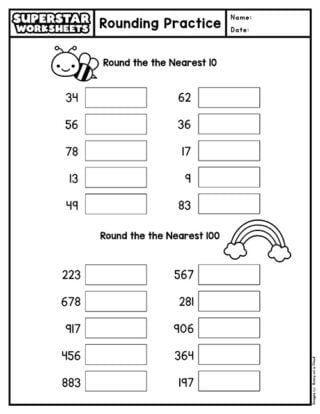 Rounding Worksheets - Superstar Worksheets