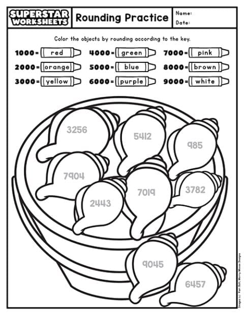 Rounding Worksheets - Superstar Worksheets
