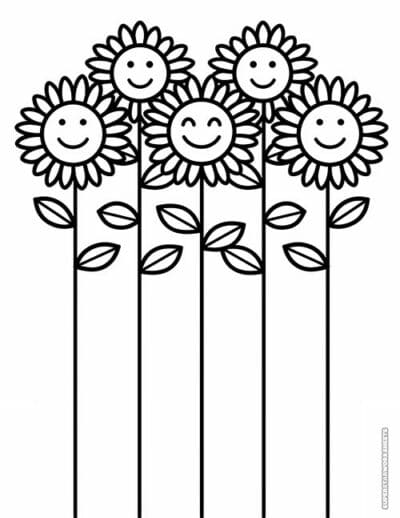Sunflower Coloring Pages (Free Printables) - Superstar Worksheets