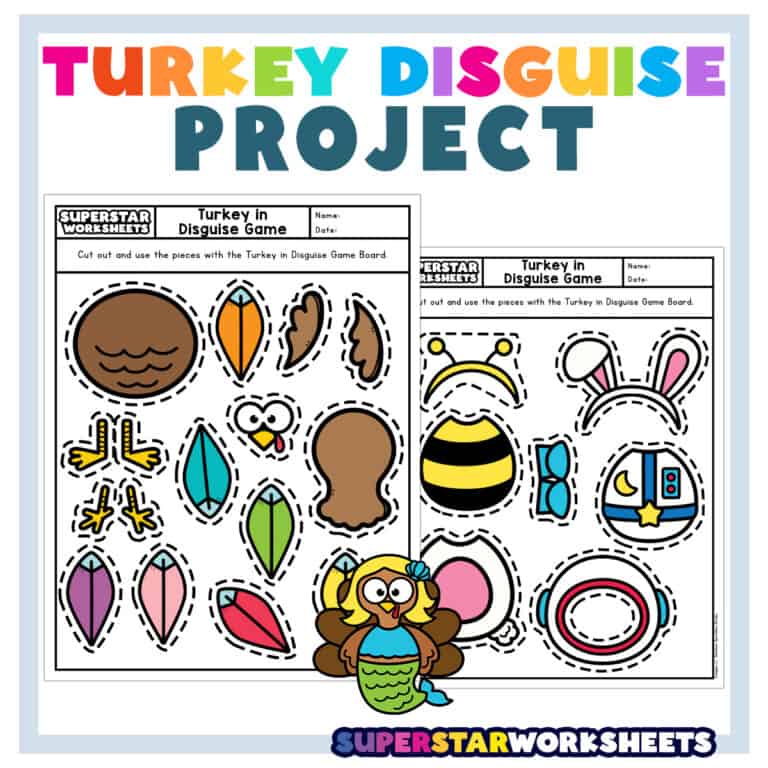 Turkey Disguise Project - Superstar Worksheets