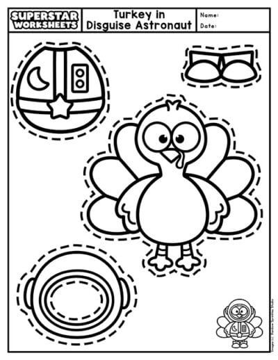Turkey Disguise Project - Superstar Worksheets
