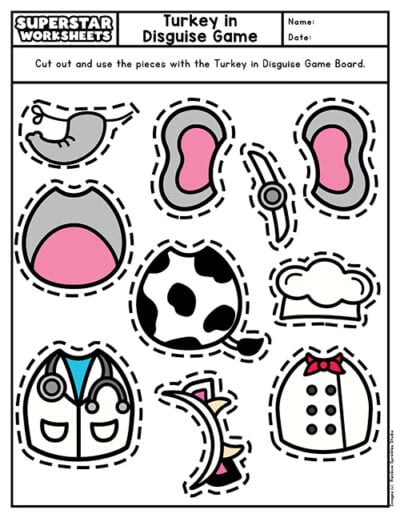 Turkey Disguise Project - Superstar Worksheets