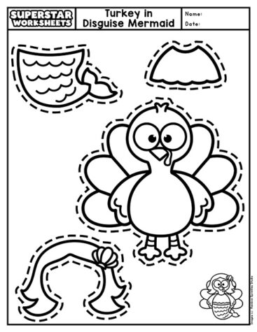 Turkey Disguise Project - Superstar Worksheets