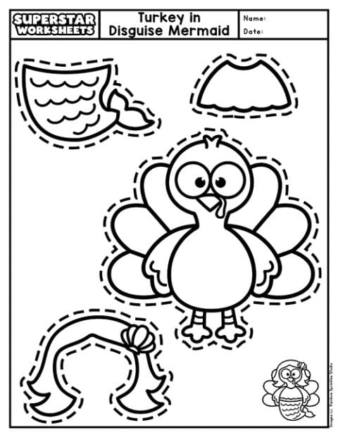 Turkey Disguise Project - Superstar Worksheets