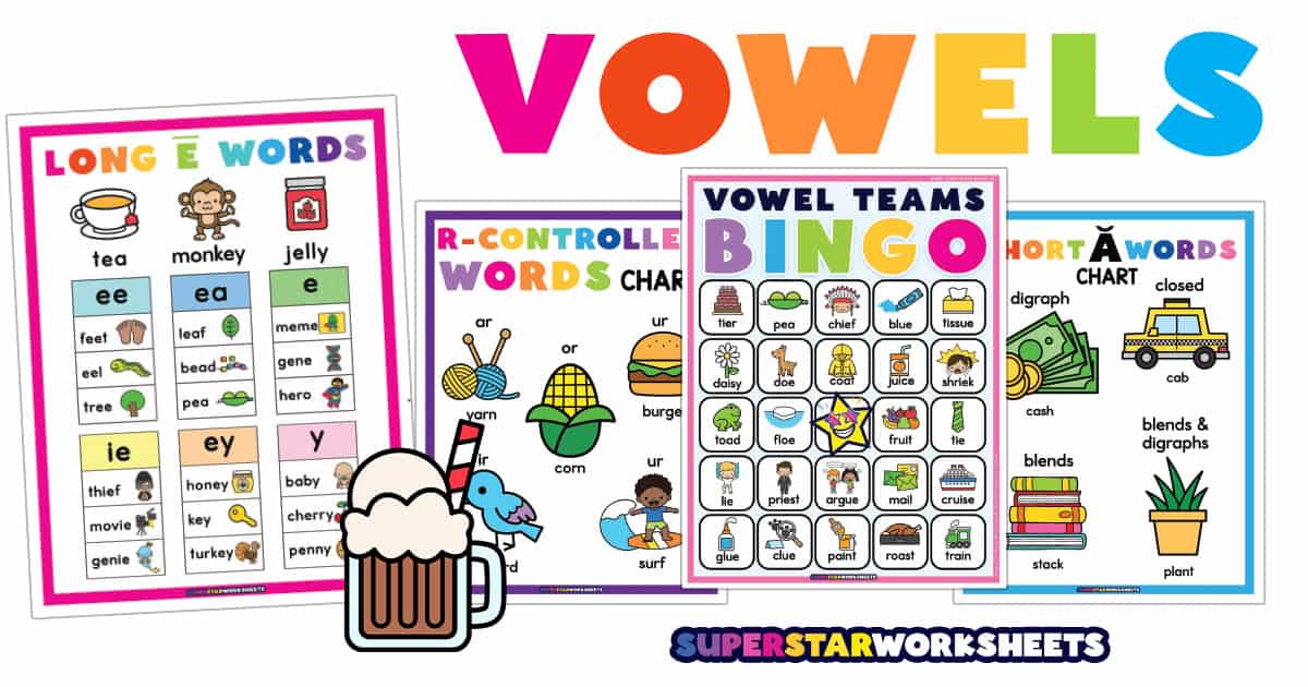 Vowels - Superstar Worksheets