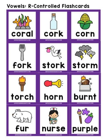 R Controlled Vowels - Superstar Worksheets