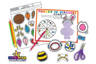 Turkey Disguise Project - Superstar Worksheets