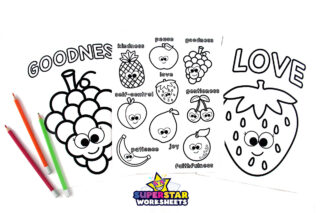 Fruit of the Spirit Coloring Pages (Free Printables) - Superstar Worksheets