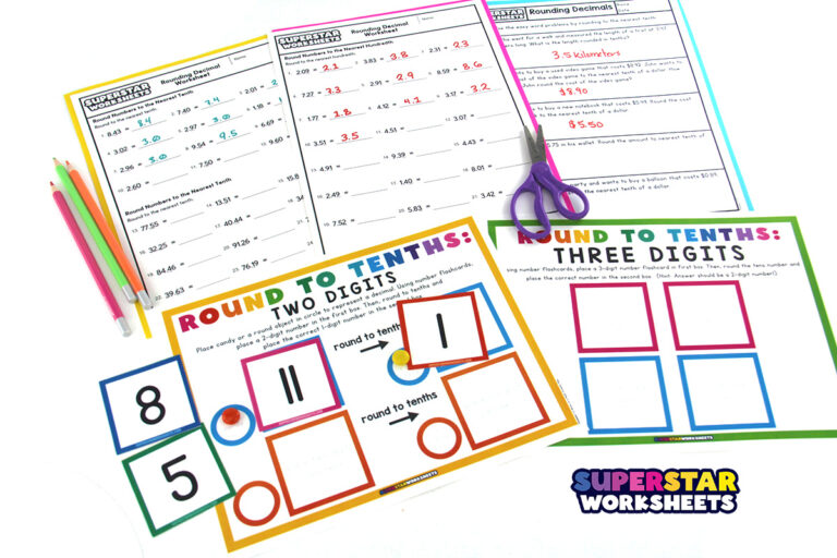 Rounding Decimal Worksheets - Superstar Worksheets