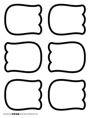 Tulip Template (Free Printables) - Superstar Worksheets