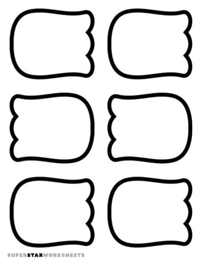 Tulip Template (Free Printables) - Superstar Worksheets
