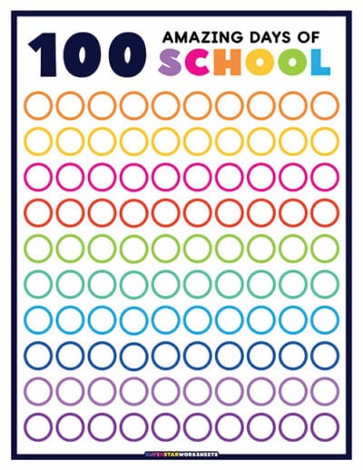 100 Days of School - Superstar Worksheets