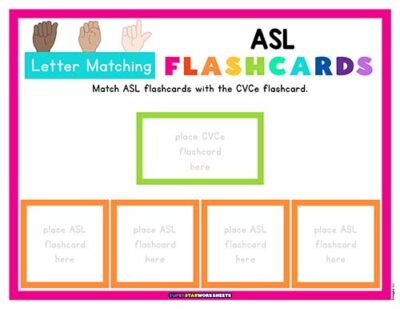 ASL Flashcards - Superstar Worksheets
